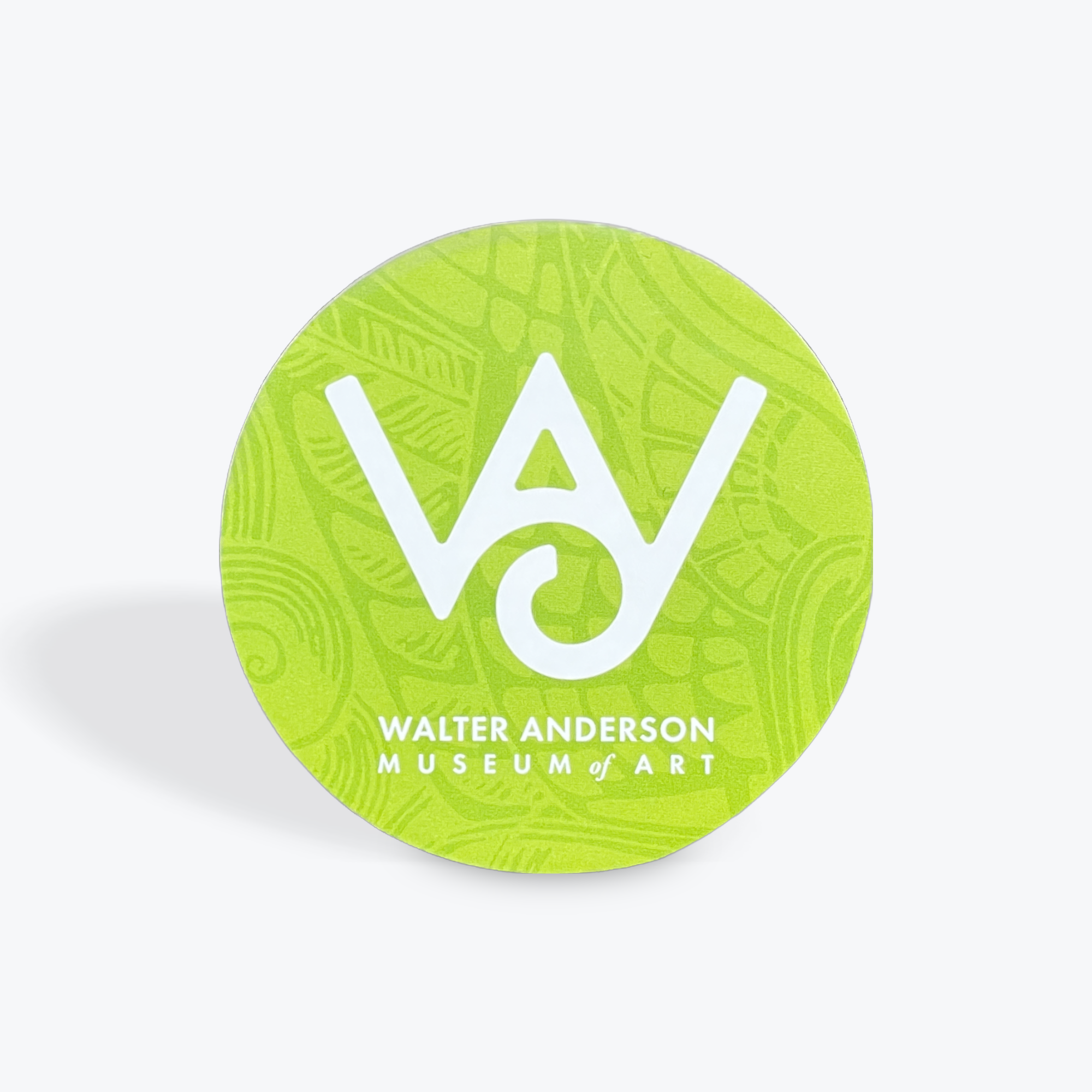WAMA Sticker - Circle Lime Logo / Quote | Walter Anderson Museum of Art